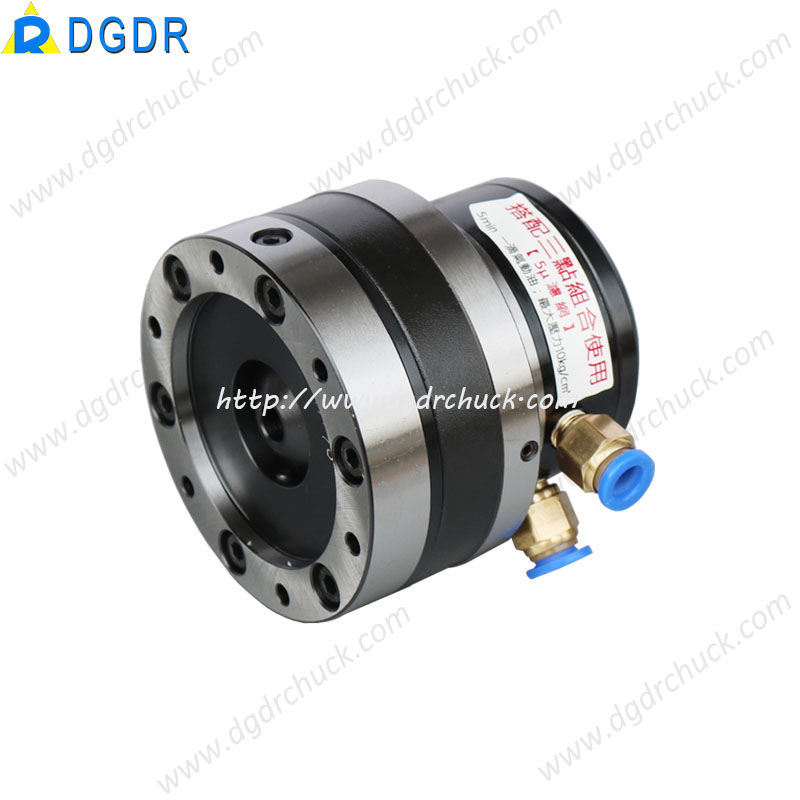 Mini air collet chuck JAC-T8 small rotary pneumatic chuck for grinding ...